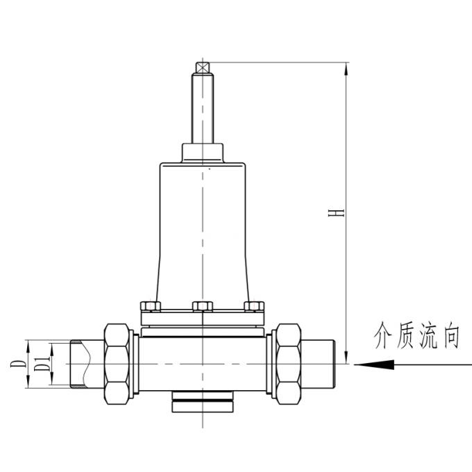 SS304/316 Steam Pressure Reducing Valve Low Temperature Step Down Regulator