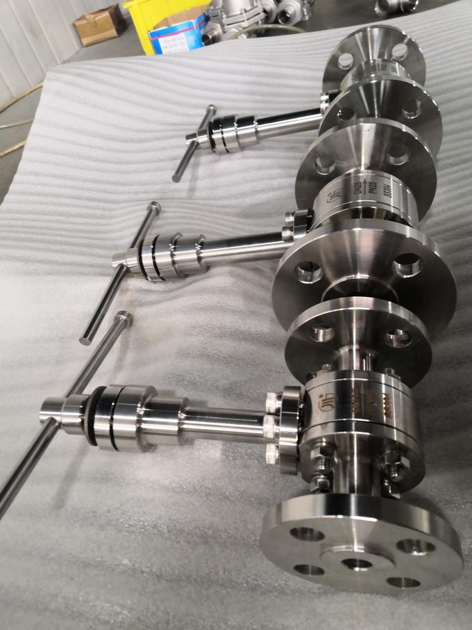 DN100mm Flange Type Cryogenic Ball Valve For LO2