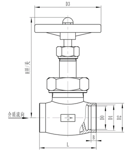 Handwheel Operation Cryogenic Globe Valve Stainless Steel Nut BW Connection