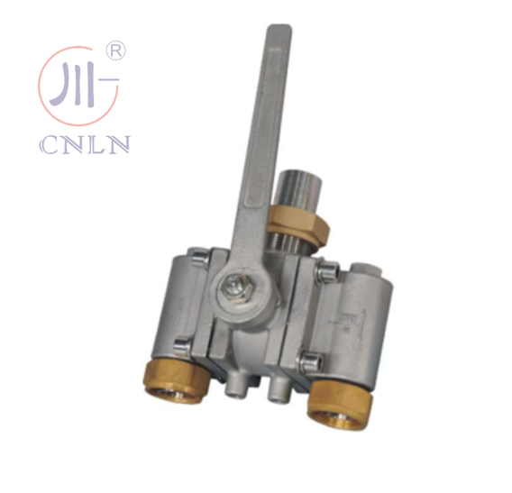 CDQ65F Cryogenic 3 Way Ball Valve DN25 For LNG/LOX/LN2/LAR/LCO2 Liquild Gas