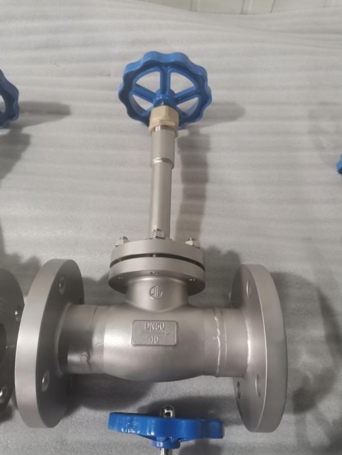 CF3/CF8 DN40 Stainless Steel Flanged Cryogenic Globe Valve SS304/SS316 ...