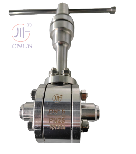 DN50 PN40 SS Cryogenic Ball Valve For LNG/LOX/LN2/LAR/LCO2 Liquid Gas ...
