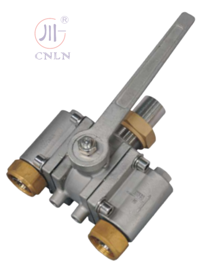 Stainless Steel 3 Way Ball Valve DN25 For LNG/LOX/LN2/LAR/LCO2 Liquid ...