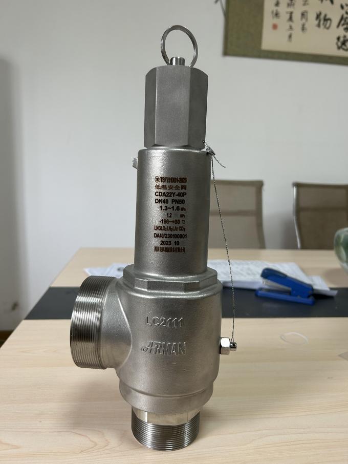 Stainless Steel DN40 PN50 Cryogenic Full Lift Safety Valve for Tank ...