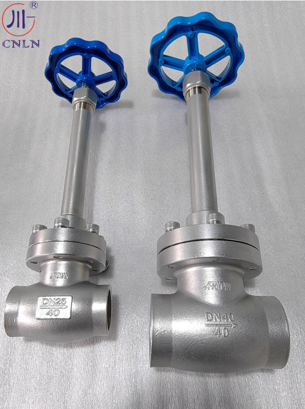 PN40 DN25/DN40 Stainless Steel Low Temperature Globe Valve For LNG/LOX ...