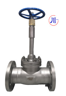 Flanged Connection Long Stem Cryogenic Globe Valves -196C- 80C For Low ...