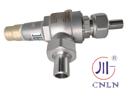 Special Gas DN25 Full Open PTFE Cryogenic Safety Valve For LIN LOX LAR ...
