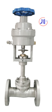 Stainless Steel Flanged Pneumatic Cryogenic Globe Valve With Handwheel