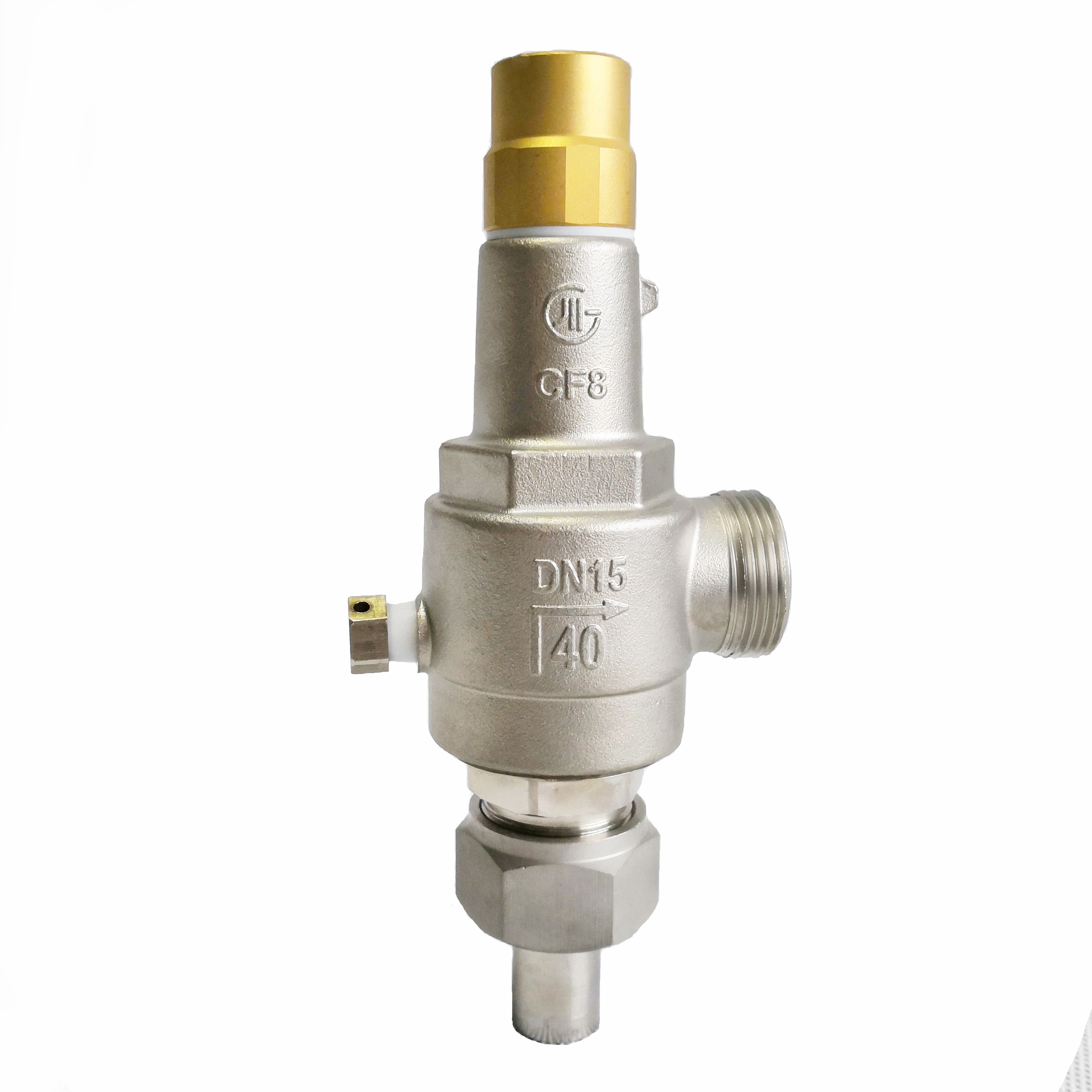 OEM DN20 Cryogenic Safety Valve Stainless Steel 304 / 316 Thread Connection